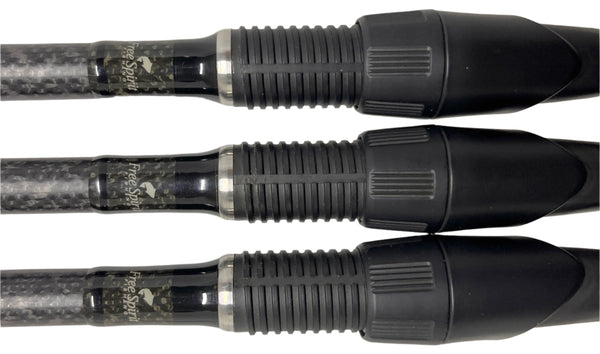 Free Spirit S-Lite 12ft 3.25lb Custom Green Whipping Carp Rods X3 ...