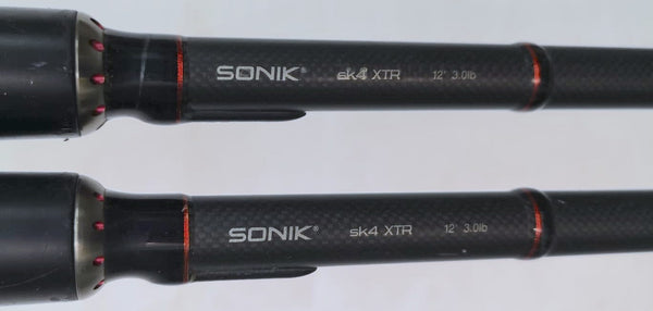 Sonik SK4 XTR 12ft 3.00lb 50mm Carp Rods X2 – Fish For Tackle