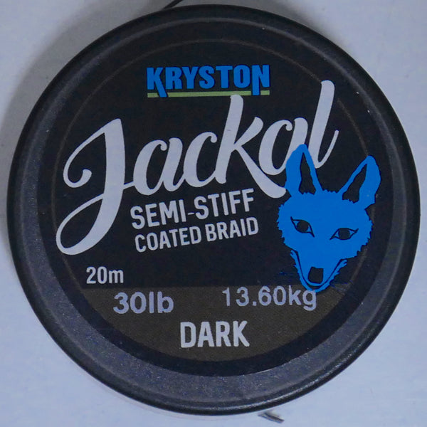 Kryston Jackal Semi Stiff Coated Braid Dark 30lb – Fish For Tackle